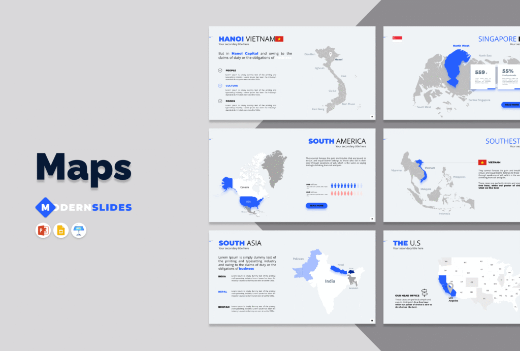 Bộ Modern Slides Pro - Slide Ocean - Mẫu Powerpoint Chuyên Nghiệp